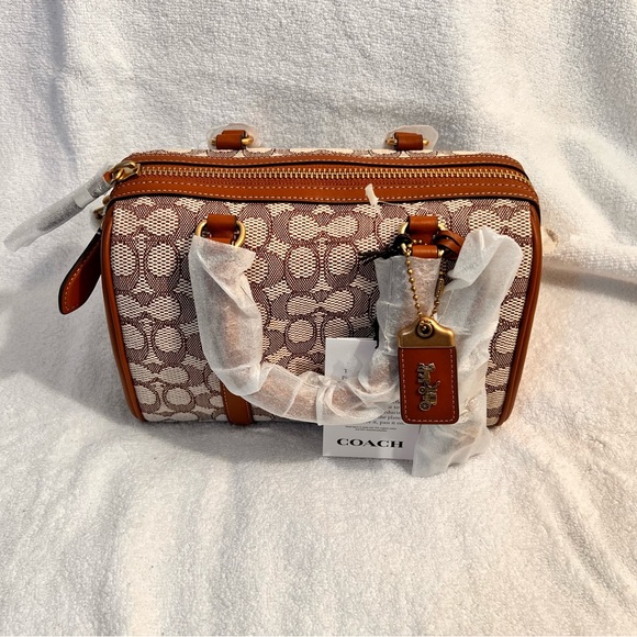Coach | Bags | New Coach Ruby Satchel 25 In Signature Textile Jacquard ...